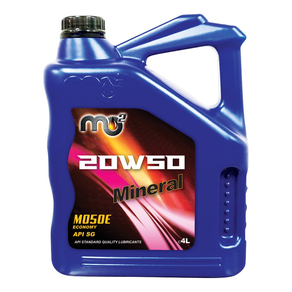 MO2 MO50E SAE 20W50 API SG MINERAL CAR ENGINE OIL (4 LITRES) | Shopee ...