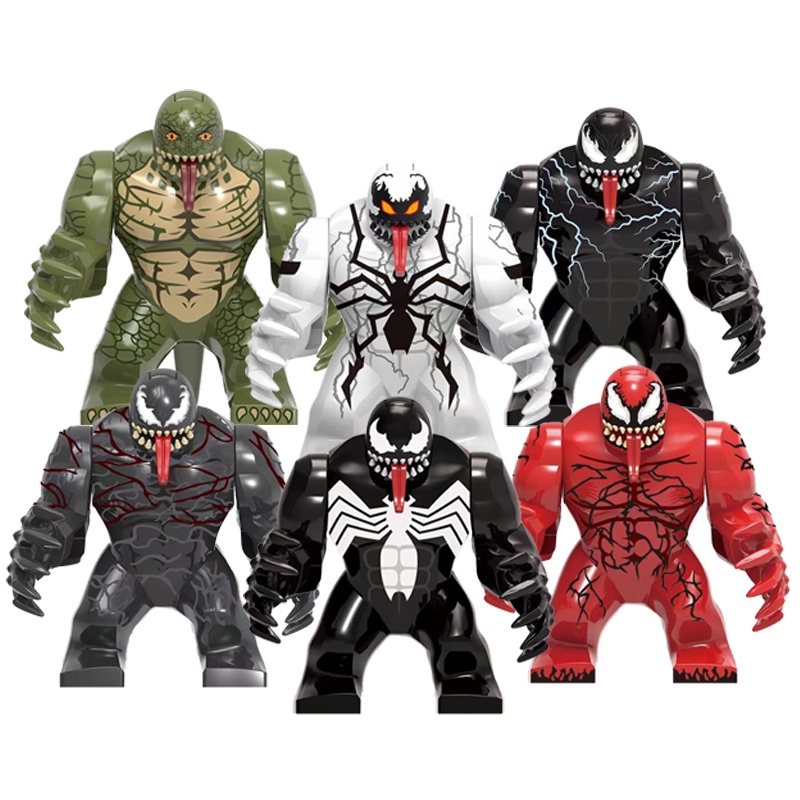 Large Venom Minifigures with Openable Mask and Movable Tongue Blocks ...