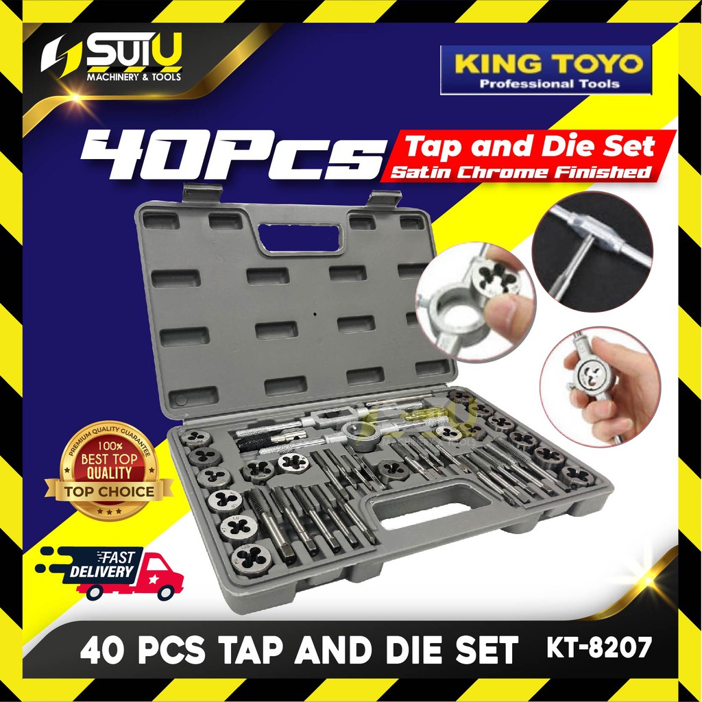 KING TOYO KT-8207 40 PCS Tap and Die Set | Shopee Malaysia