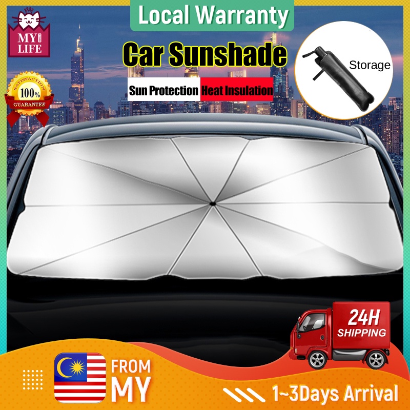 Ready Stock Car Sun shade Umbrella Car Sunshade Car UV Cover Sunshade ...