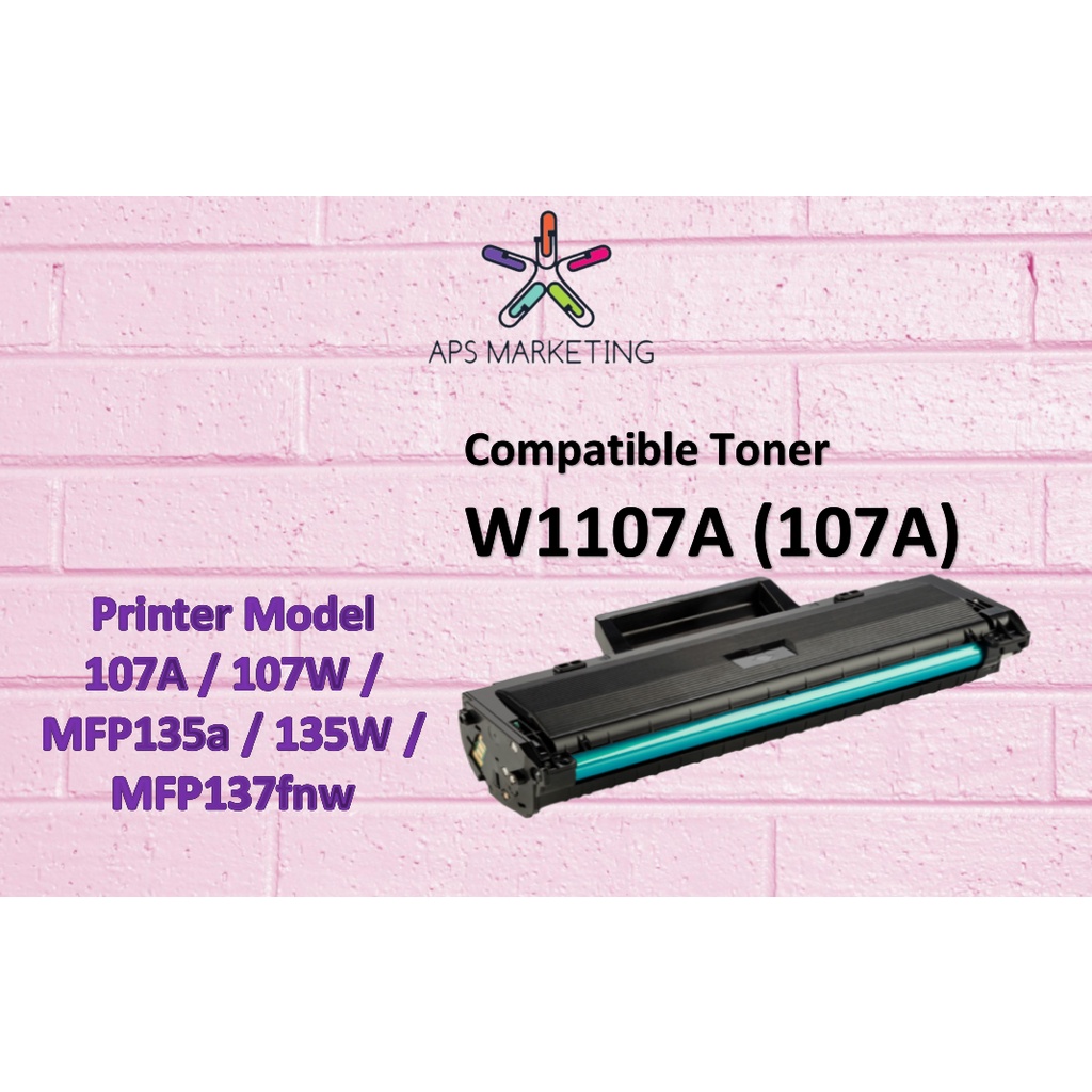 Compatible Toner Cartridge W1107A 107A 107W MFP135A MFP135W MFP137fnw ...