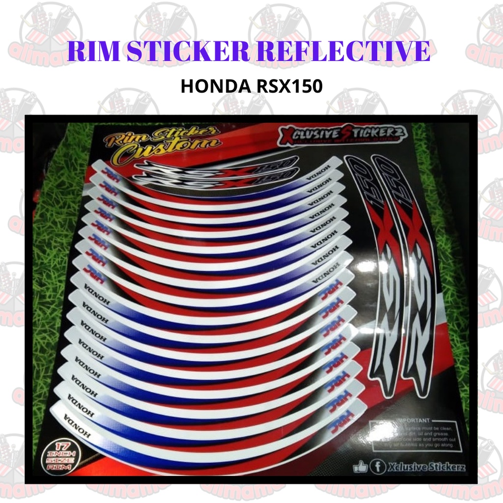 RIM STICKER REFLECTIVE (HONDA RSX 150) | Shopee Malaysia