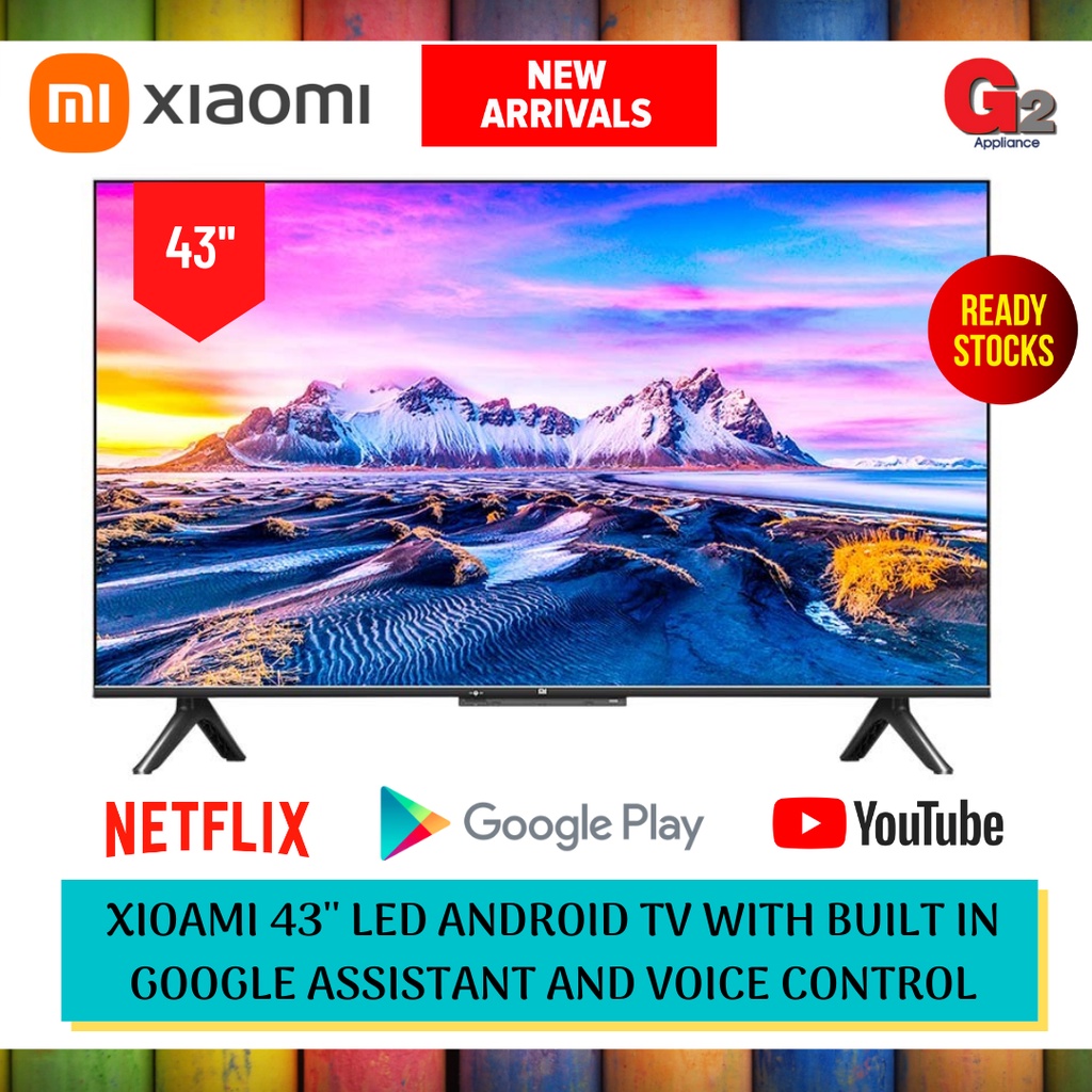 XIAOMI 43'' MI TV P1 LED 4K UHD ANDROID TV L43M6-6ARG -2 YEARS WARRANTY ...