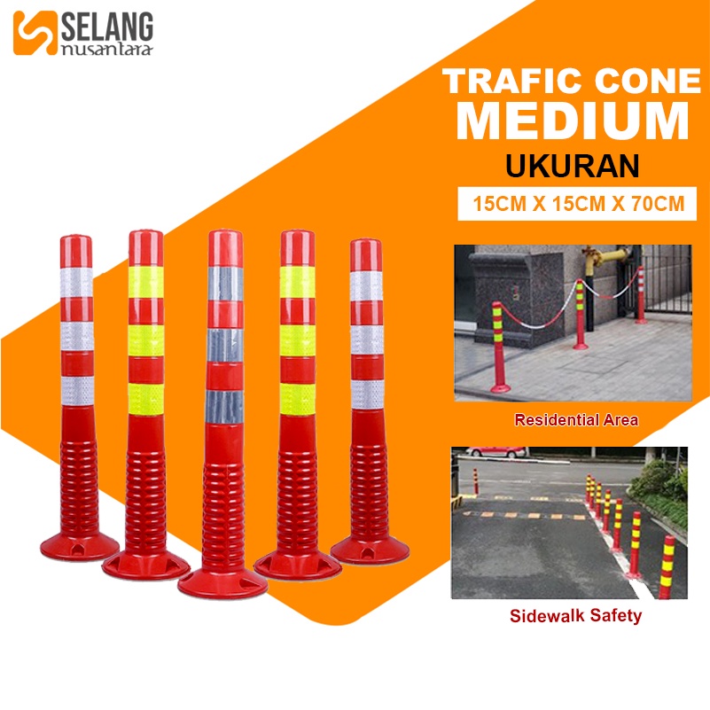 Nusantara Traffic Cone 70cm High Traffic Cone Trafiic Parking Cone Anti ...