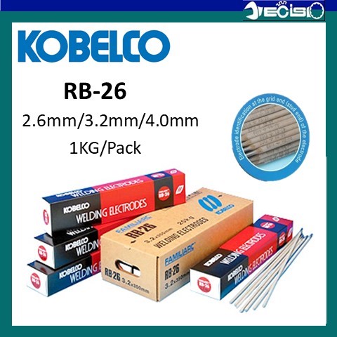 1KG KOBELCO Welding Electrode RB26 E6013 (2.6mm/3.2mm/4.0mm) | Shopee ...