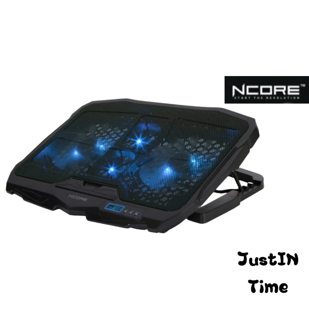 [ABKO] Laptop cooler stand, A powerful cooling Fan system.NCORENC30 (Black) | Shopee Malaysia