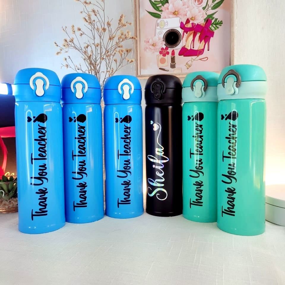 Personalized Thermos / Tumbler / Flask / Flip Thermos (Vinyl/Laser ...