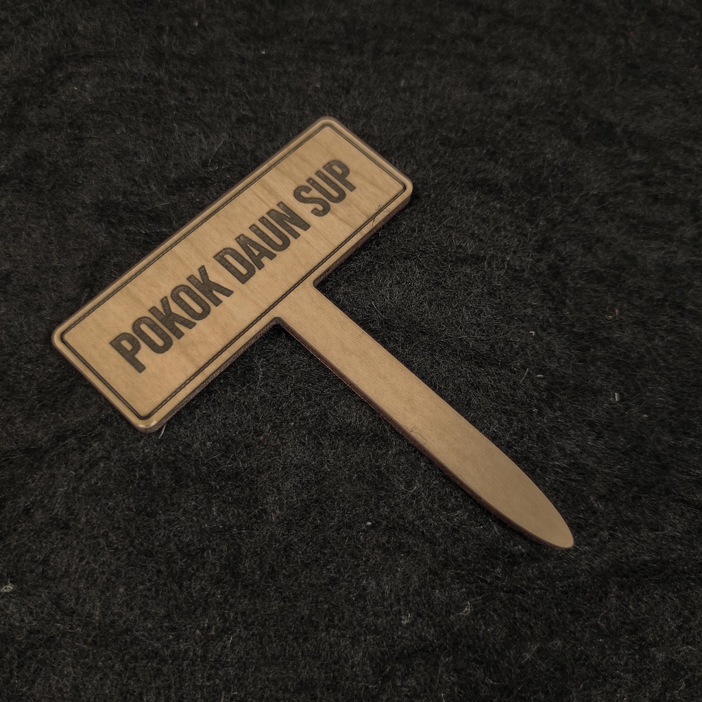 Label Pokok Kayu /Plant Tag/Plant Label/Penanda Pokok/Plant Tag / Plant ...