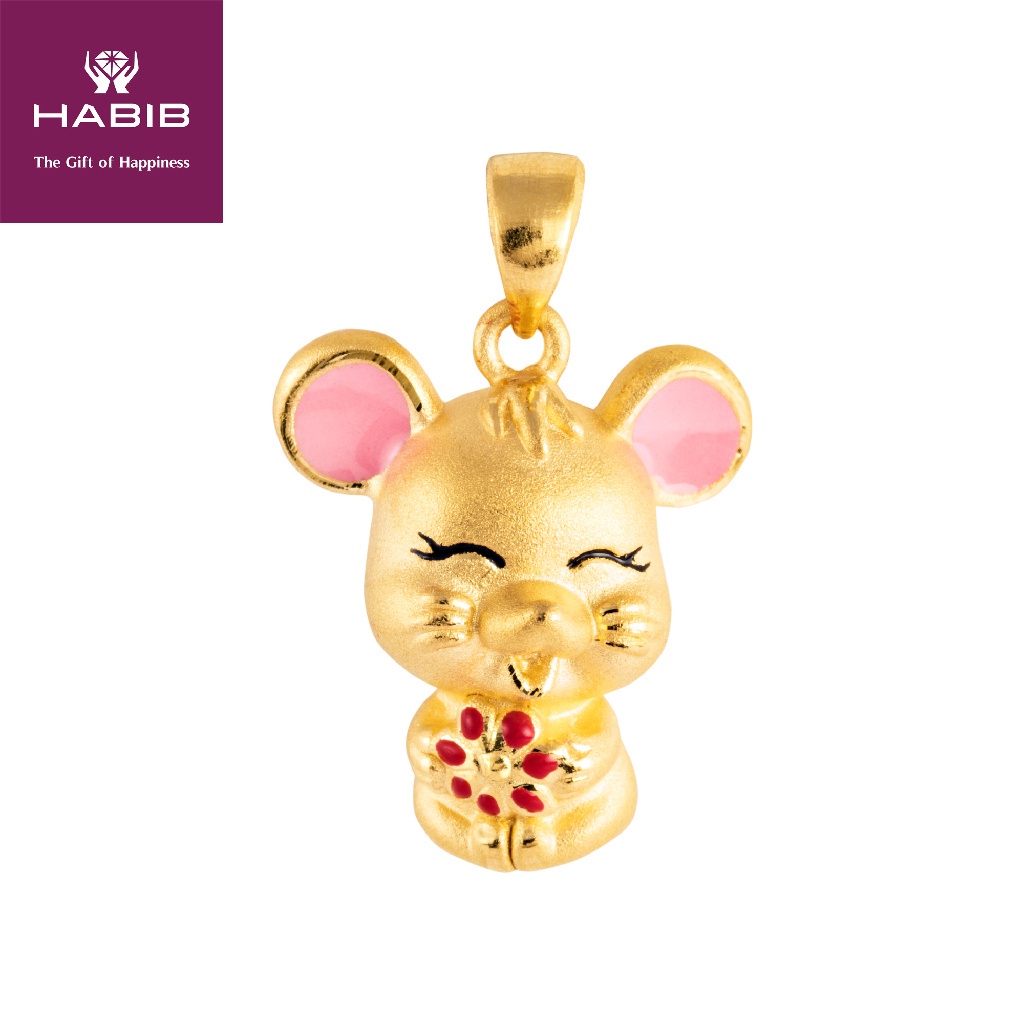 HABIB Prosperity Mini Rat Gold Pendant, 999 Gold | Shopee Malaysia