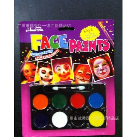 Face Paint 8 Colors Face Make Up Palette for Adult Kids Halloween ...