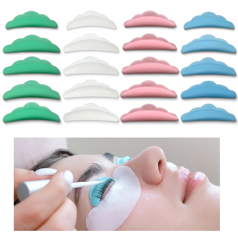 Mollie Lipper 5 Pair Eyelash Lifting Kit Silicone Pad Lashes Perm Pads ...