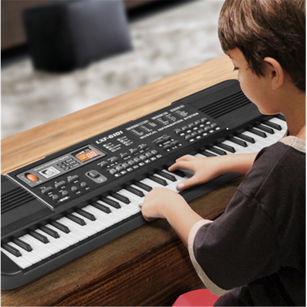Electric Keyboard Electronic Piano with Microphone 61 Keys Toy Kids ...