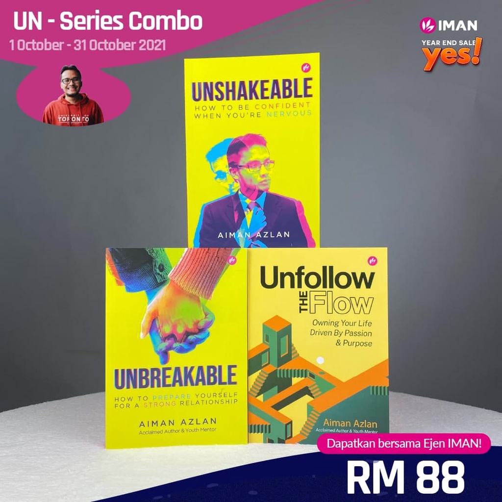 Combo Aiman Azlan - Unshakeable + Unbreakable + Unfollow The Flow ...