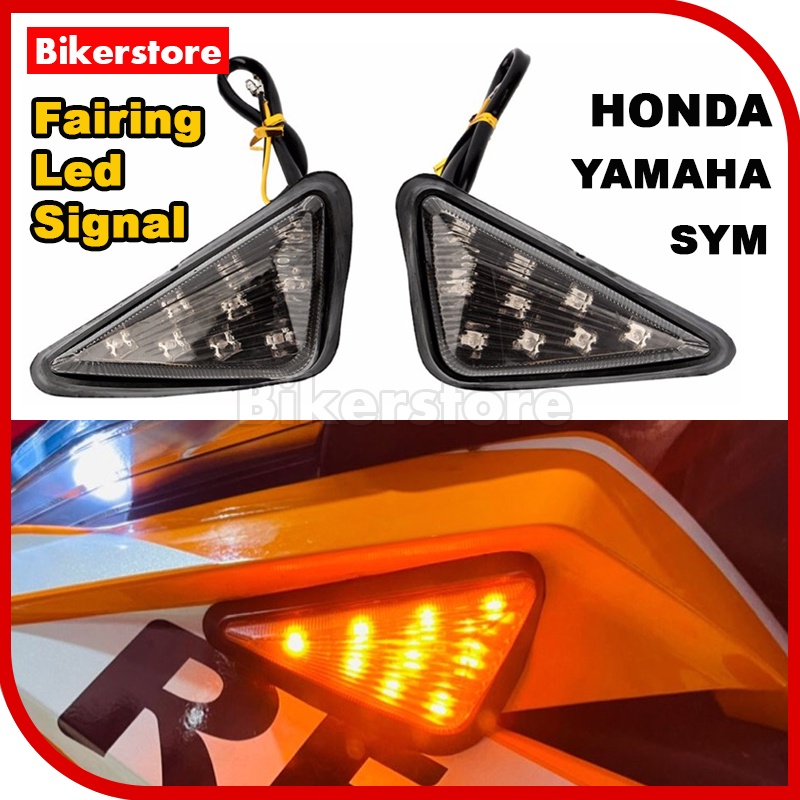 SIGNAL TAMPAL LED SIDE FAIRING SEGI TIGA SIGNAL LEKAT SIDE COVER YAMAHA ...