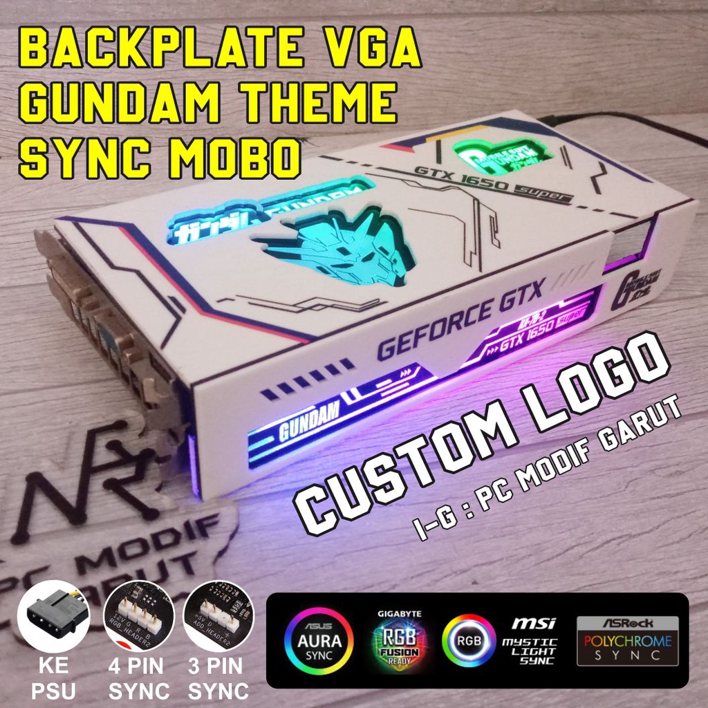 CUSTOM EDITION VGA GUNDAM COVER RGB LED LOGO | Shopee Malaysia