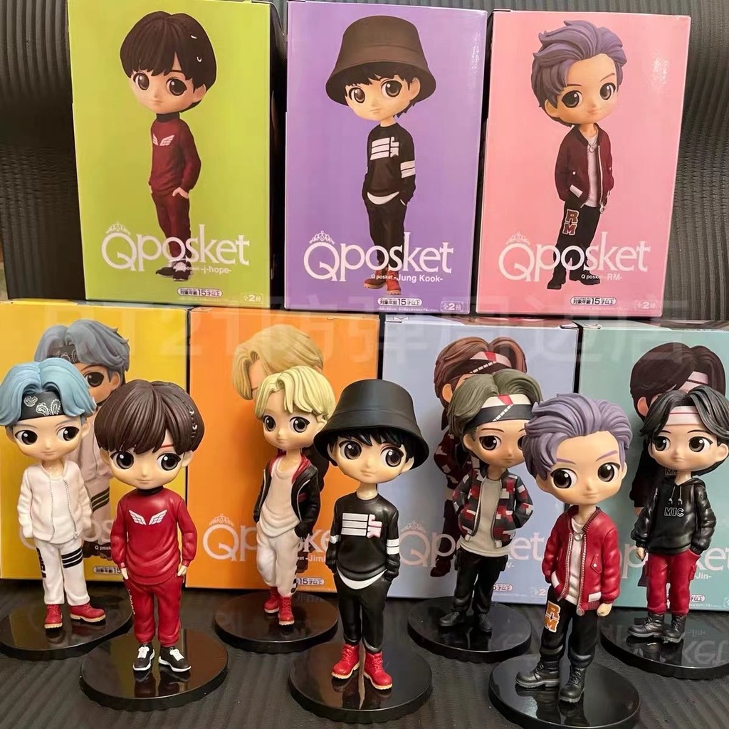 15CM 7styles BTS action figure JUNGKOOK/JIN/SUGA/J HOPE/JIMIN/V/Rap ...