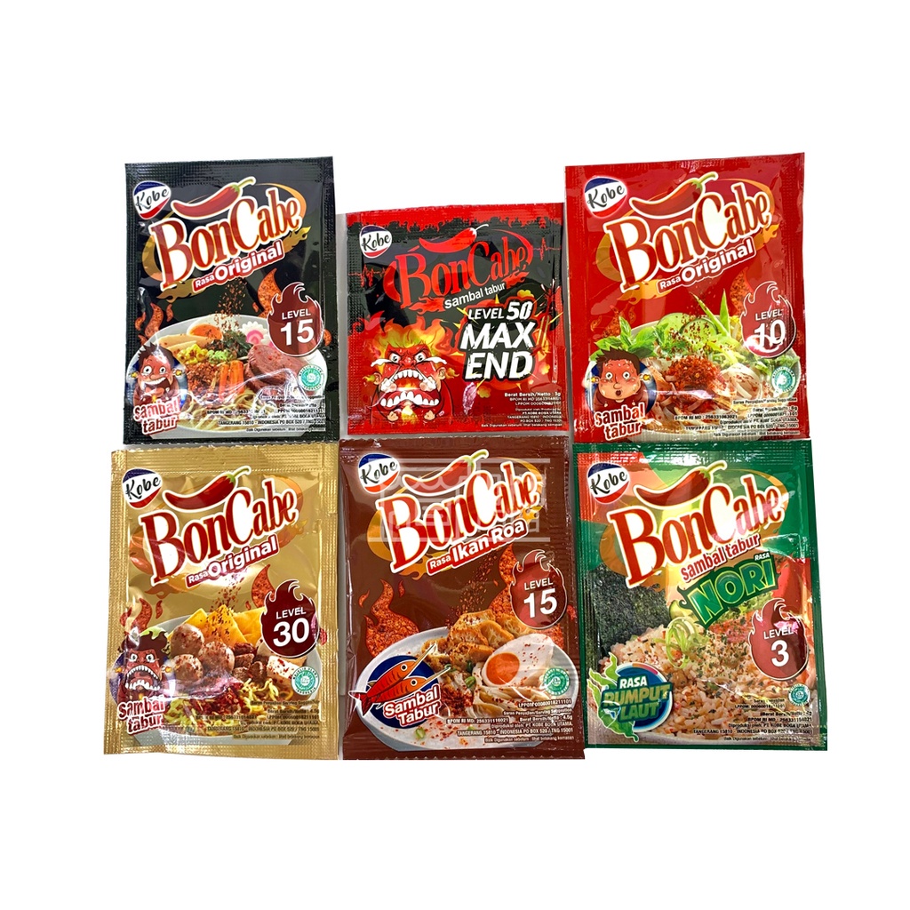 Bon cabe Bon chili sachet Lv50 Lv15 (3gr) | Shopee Malaysia