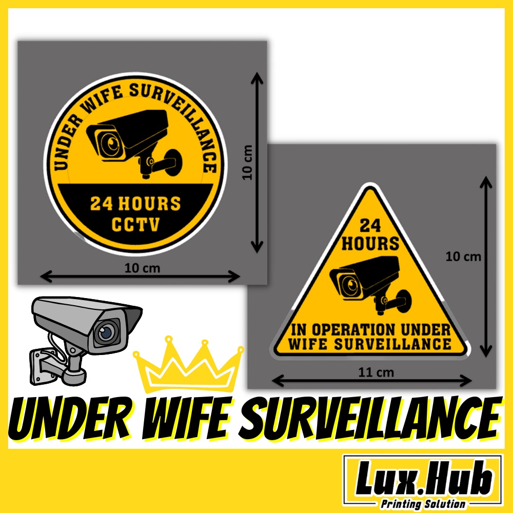 CCTV Sticker for Vehicles | Sticker Motor Kereta | Under Wife ...