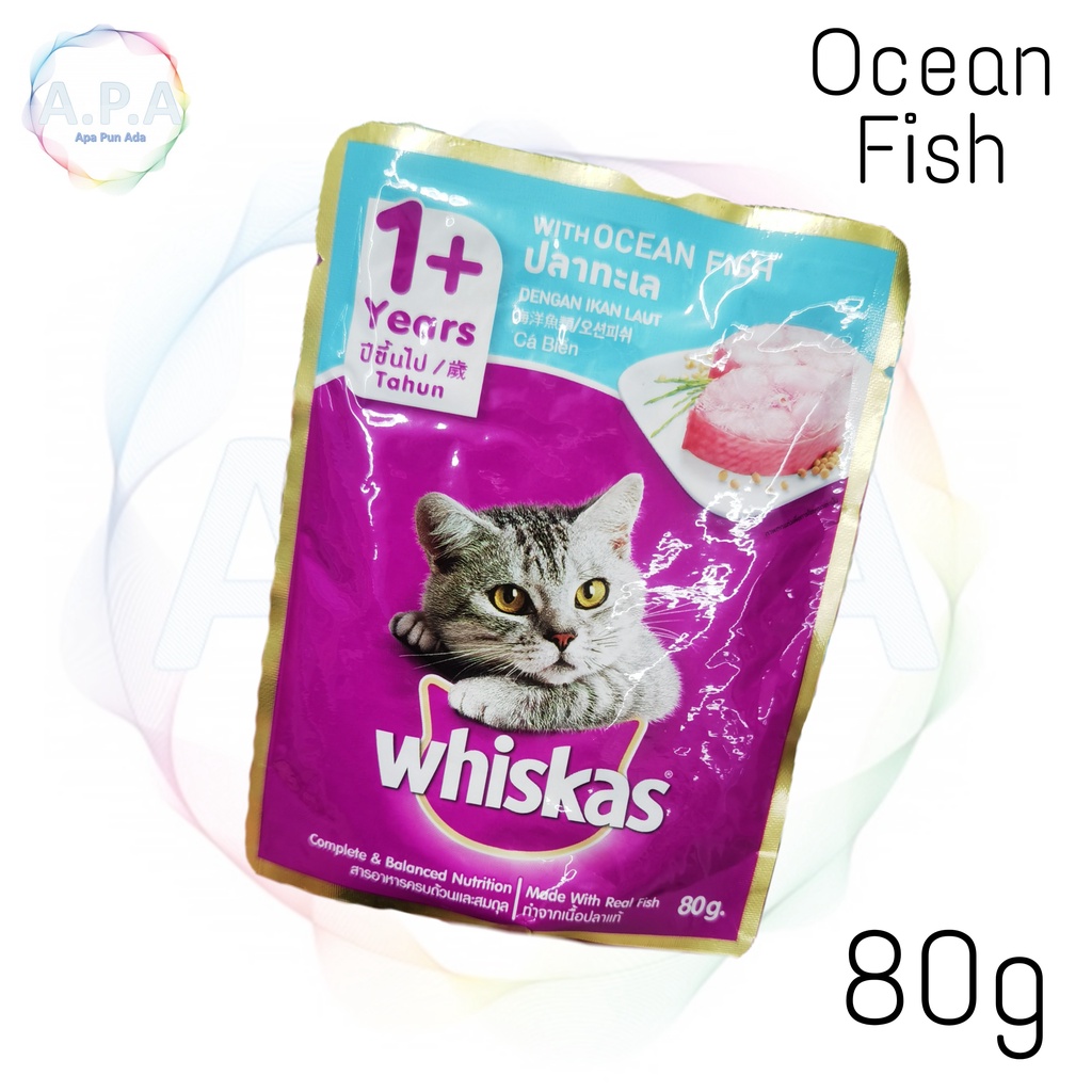 WHISKAS - Pouch Ocean Fish (80g) | Shopee Malaysia