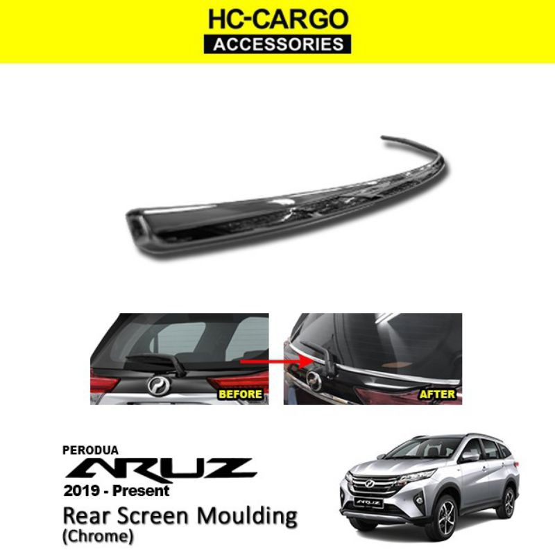 Perodua Aruz Rear Screen Molding - Chrome / Suitable New Toyota Rush ...