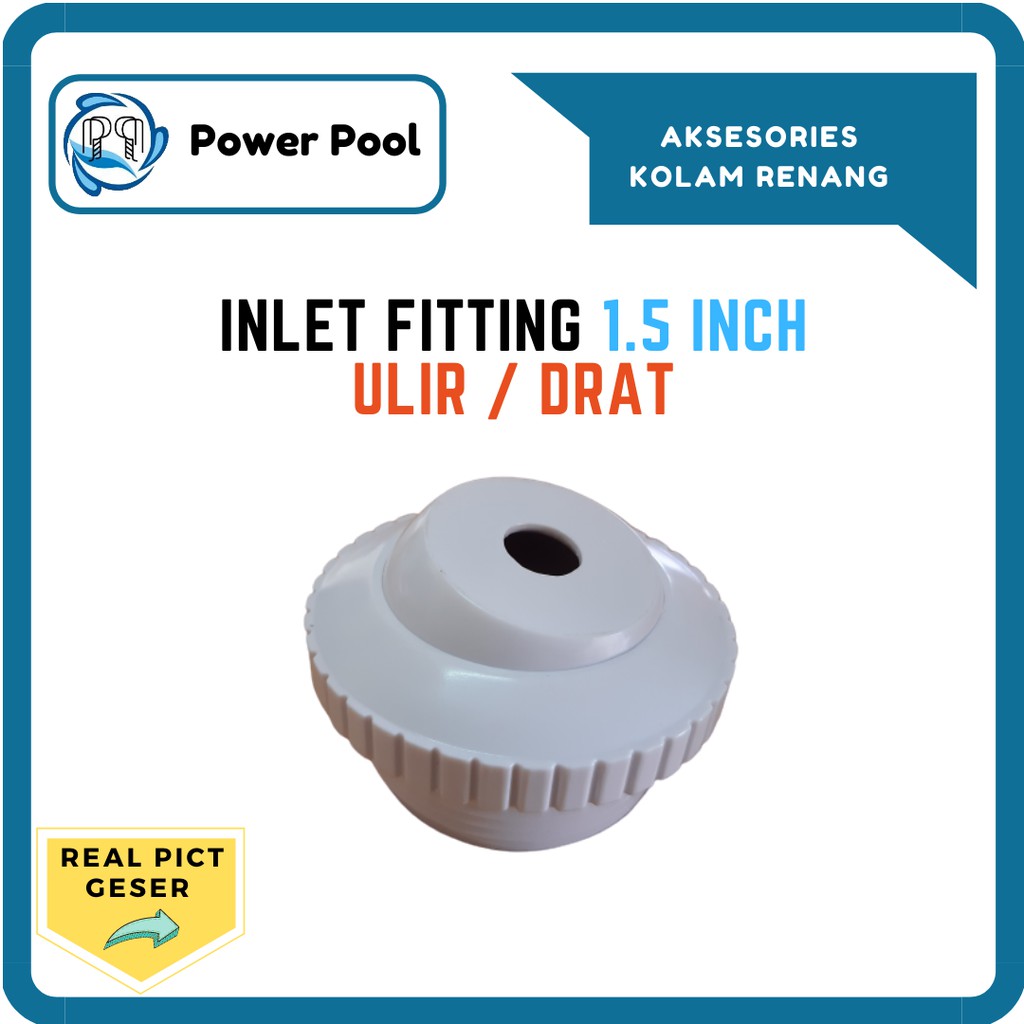 Inlet Fitting 1.5 Inch Drat Wall Inlet - Swimming Pool Inlet | Shopee ...