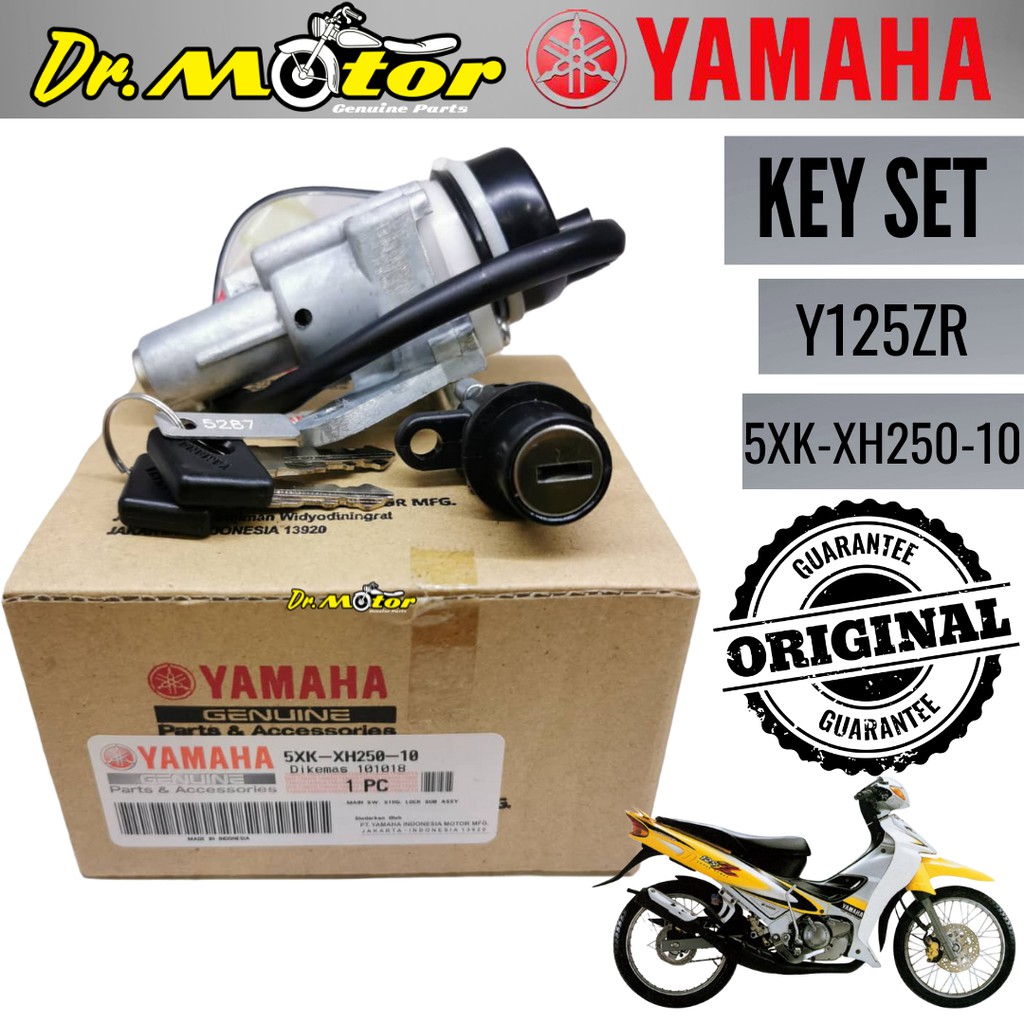 Y125ZR Y125Z MAIN SWITCH KEY SET LOCK KUNCI SUIS COMPLETE 5XK-XH250-10 Y125 125Z 125ZR 100% ...