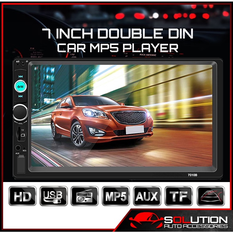 Universal 7 Inch Double Din Car MP5 Bluetooth FM USB Player Support ...