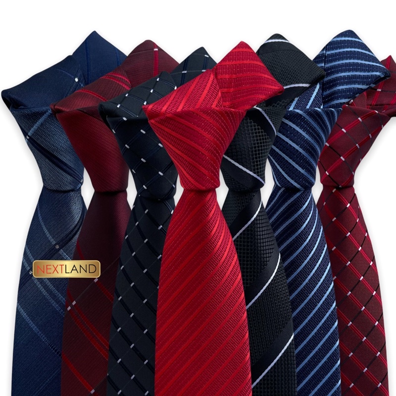 HITAM MERAH Nextland - Men's Tie Formal Office Tie 150cm X7.5Cm Black ...