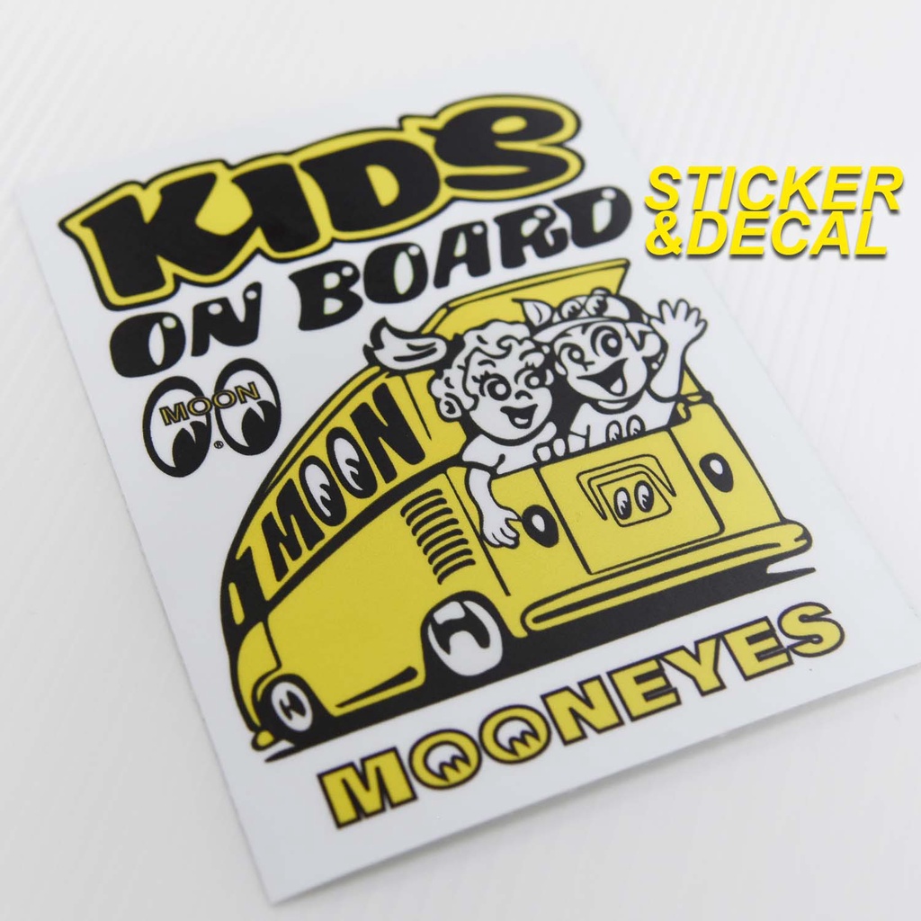 MOONEYES Kid on Board sticker decal sticker sign sticker moon eyes ...