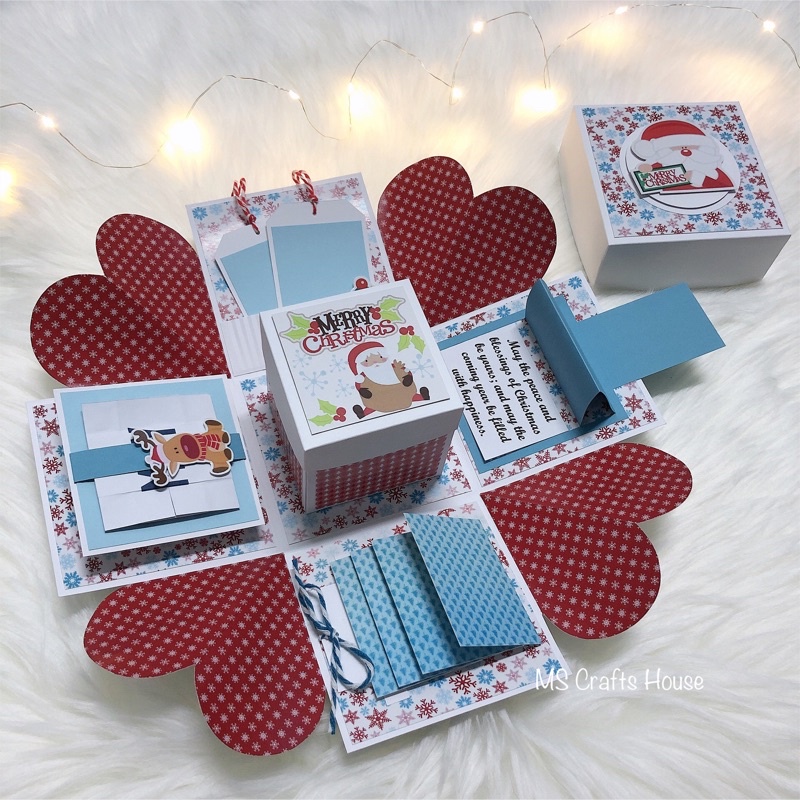 Christmas Explosion Box 16 Photos Christmas Gift Box Surprise Box 圣诞爆炸盒 ...