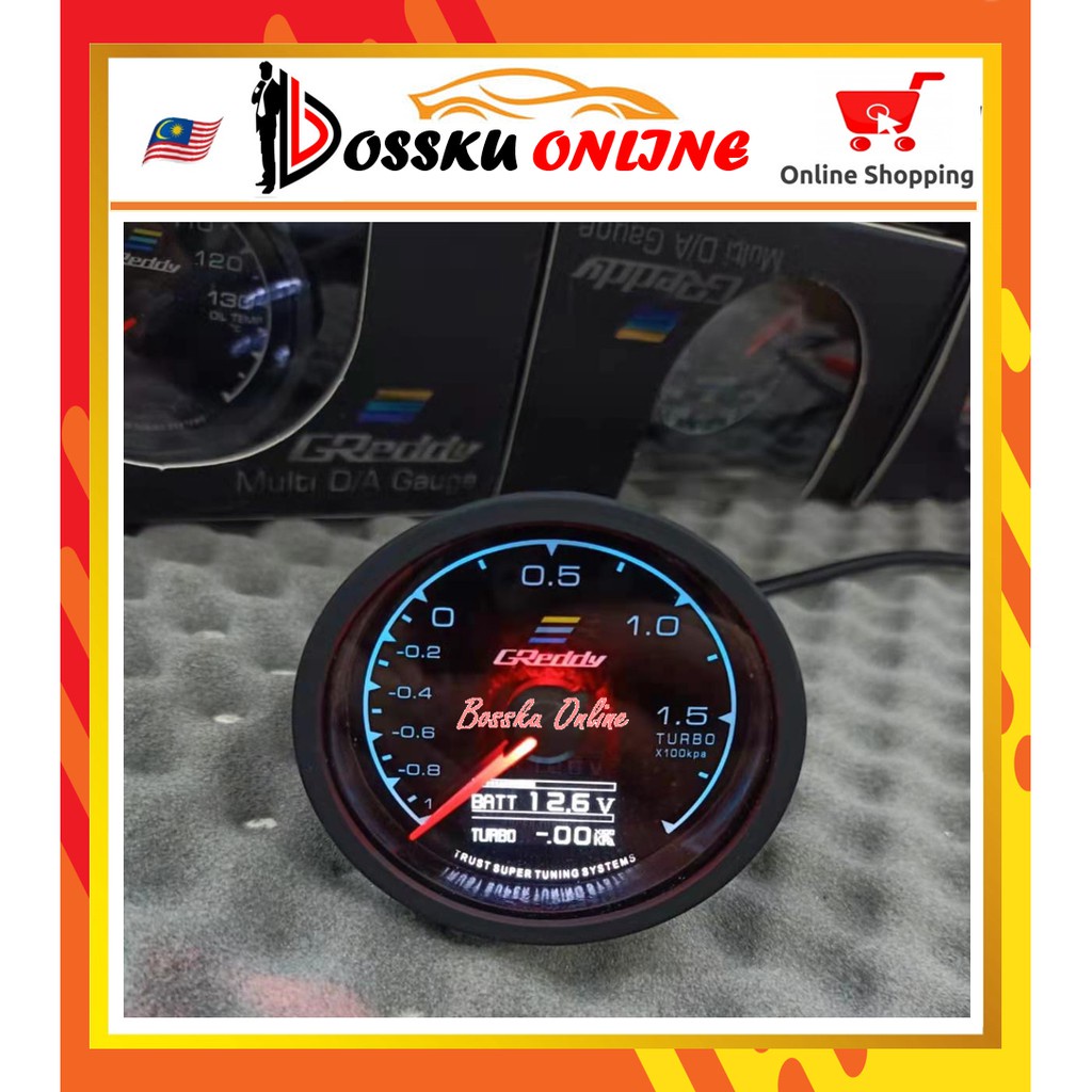 GReddy 2 In 1 Multi DA Gauge / Meter with 7 Color ( water temp / vaccum ...