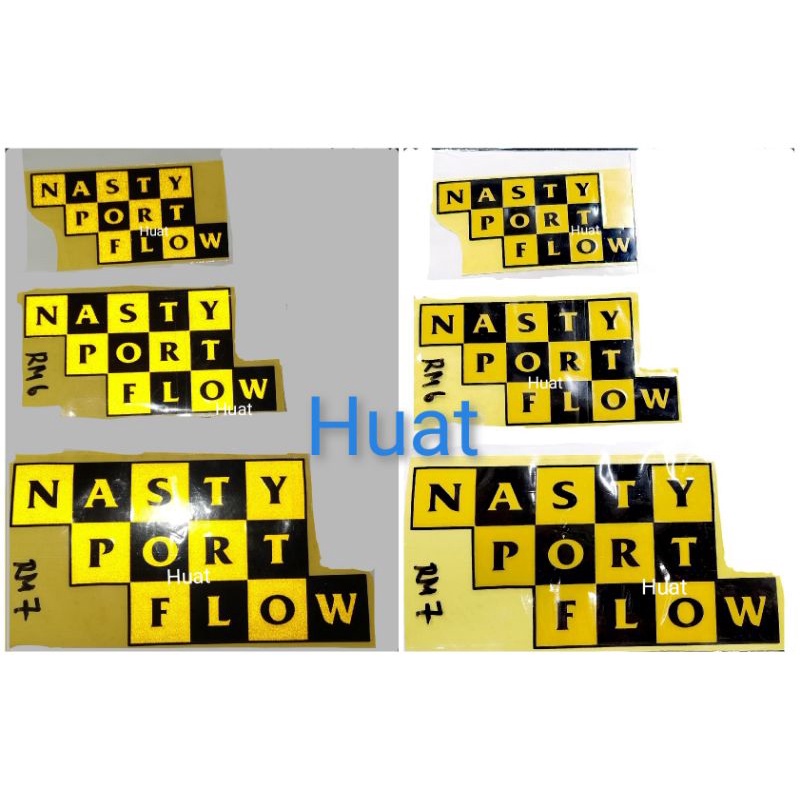 *NASTY PORT FLOW STICKER* - Cutting Sticker (Sticker Reflect / Pantulan ...