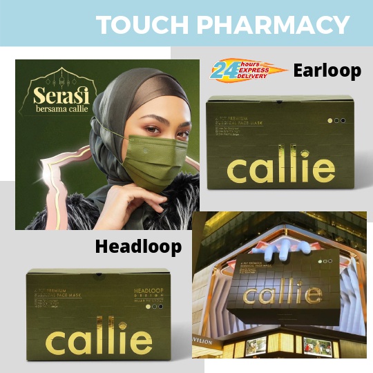 [RAYA 2022 SERIES] CALLIE MEDICAL MASK - 4 Ply /3D Surgical Adult Face ...