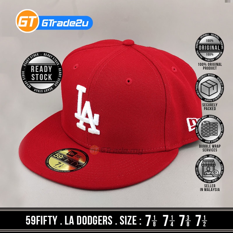 New Era 59Fifty Los Angeles Dodgers MLB Red Fitted Cap [READY STOCK ...