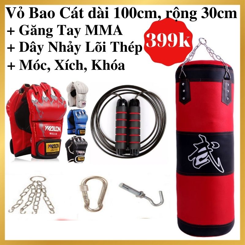Boxing punching bag, 3-layer boxing punching bag, with MMA gloves ...