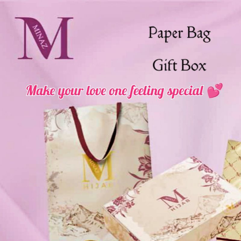 MINAZ HIJAB PAPER BAG | GIFT BOX | ADD ON ONLY | Shopee Malaysia