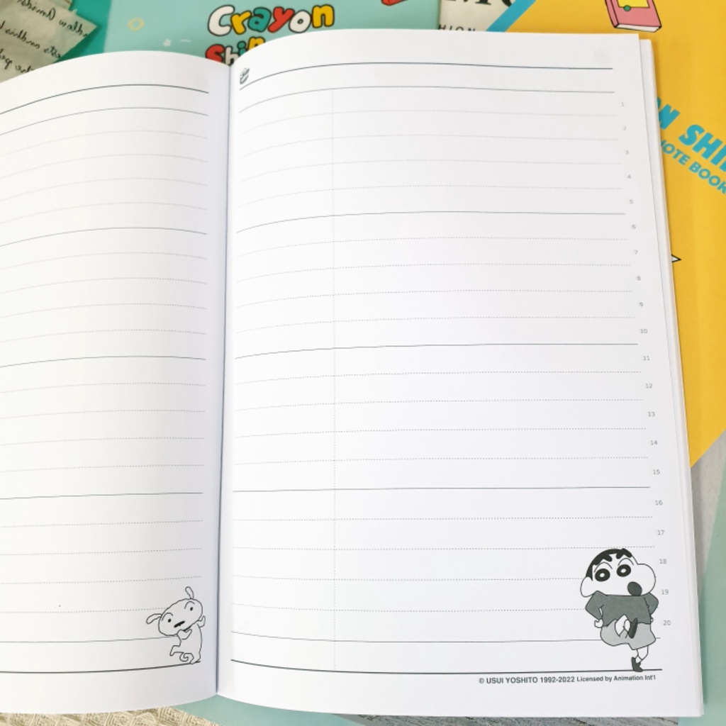 Crayon Shin-Chan 25k Thick Version Horizontal Line Notebook Fixed Page ...