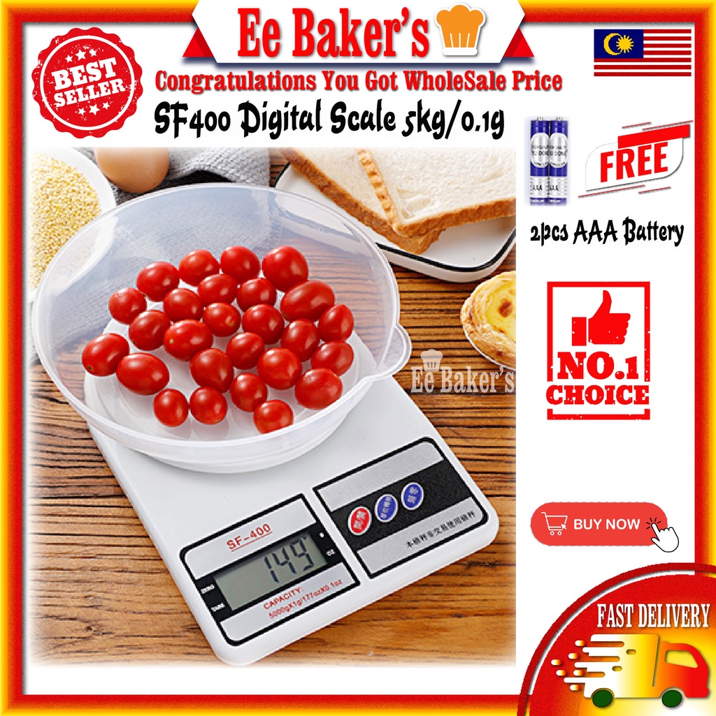 Digital Scale High Precision Electronic Kitchen Scale Food Weighing Scale Penimbang Digital ...