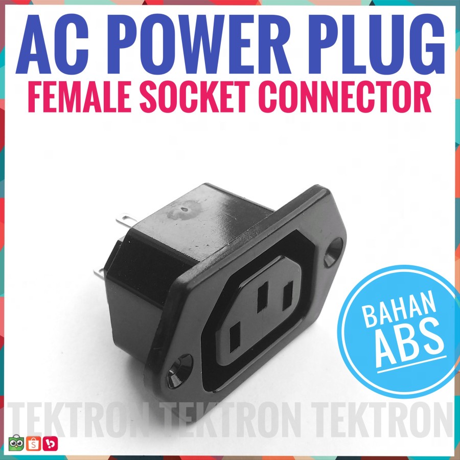 Ac Power Plug Socket Terminal Electrical Panel Female Cord Computer ...