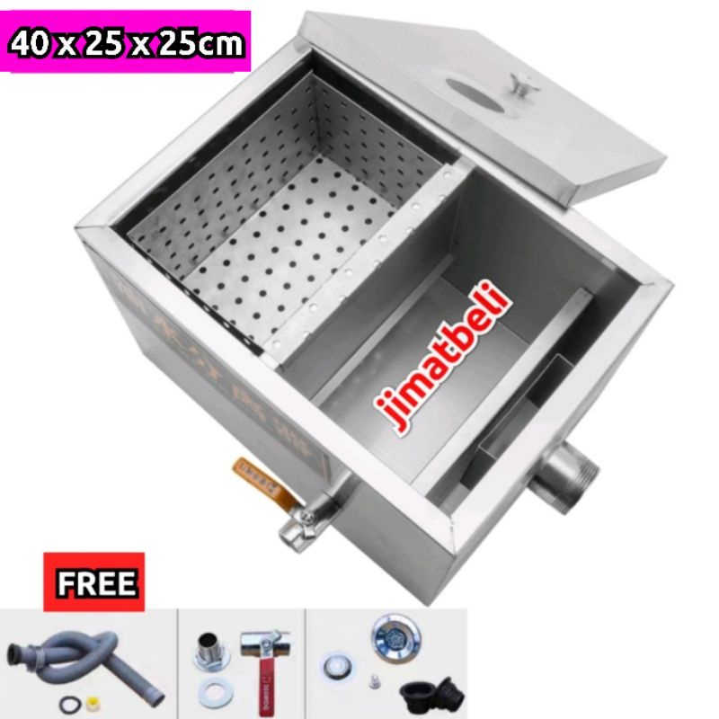 Stainless Steel Grease Interceptor Grease Trap Water Oil Trap Filter ...