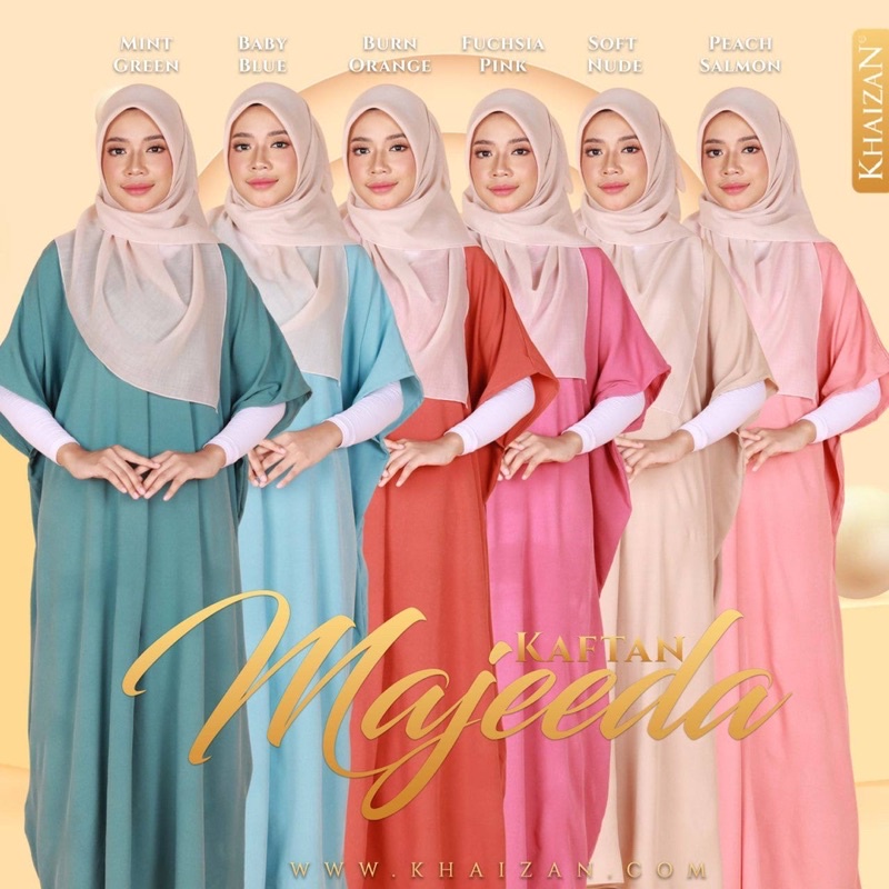 🔥 READY STOCK 🔥 NEW ARRIVAL 🔥 MAJEEDA KAFTAN SLEEPWEAR (KHAIZAN ...