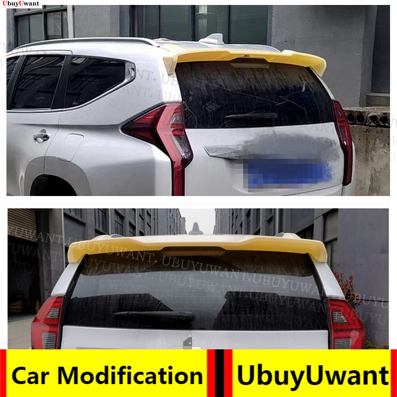 Fit FOR Mitsubishi Pajero Sport ABS Plastic Rear Trunk Wing SPOILER FOR ...