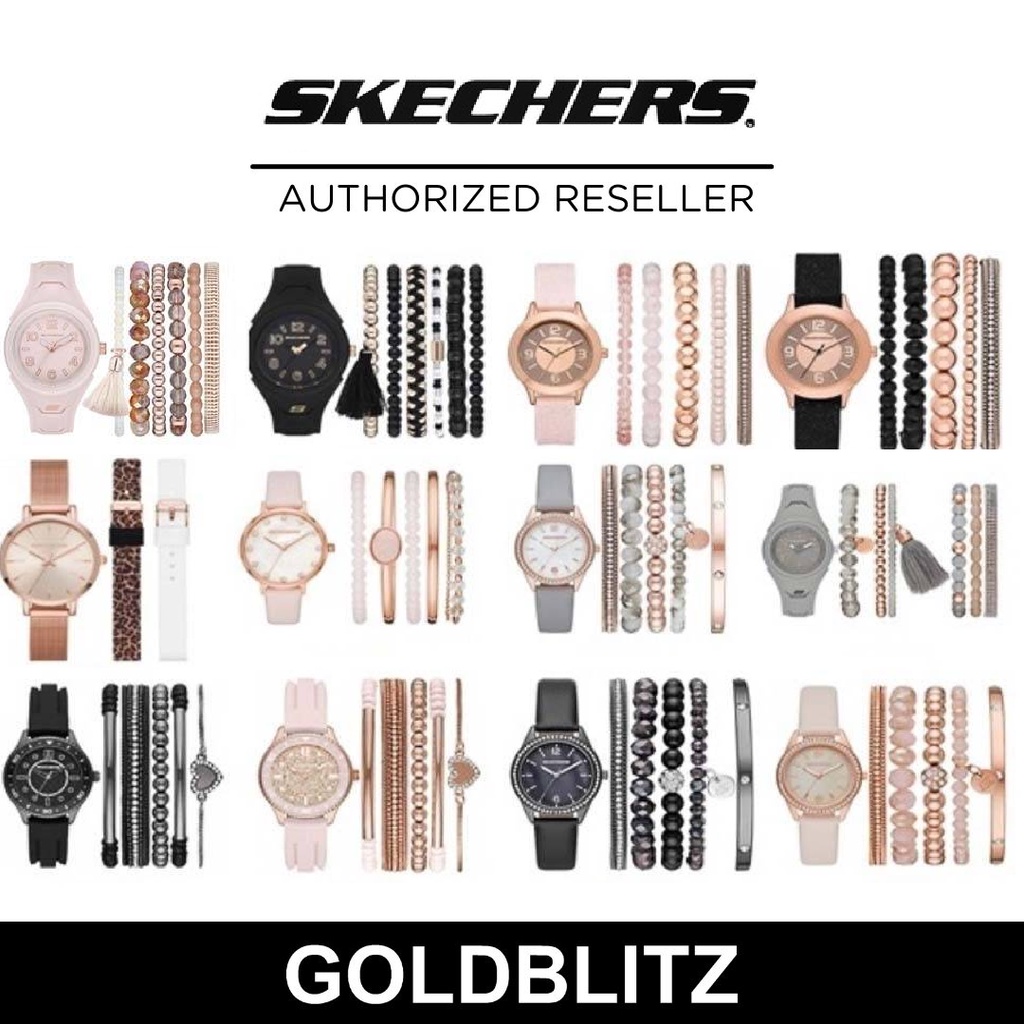 Skechers Women's Analog Quartz Watch Gift Box Set SR9028 / SR9029 / SR9056 / SR9058 / SR9059 ...