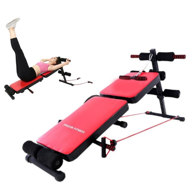 GYM FOLDABLE ADVANCED MULTI-FUNCTION FITNESS GYM SIT UP BENCH | Shopee ...