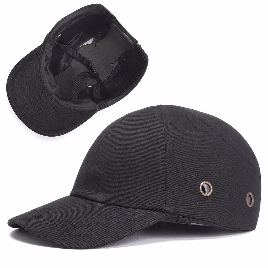 limy New Black Baseball Bump Caps Lightweight Safety Hard Hat Head ...