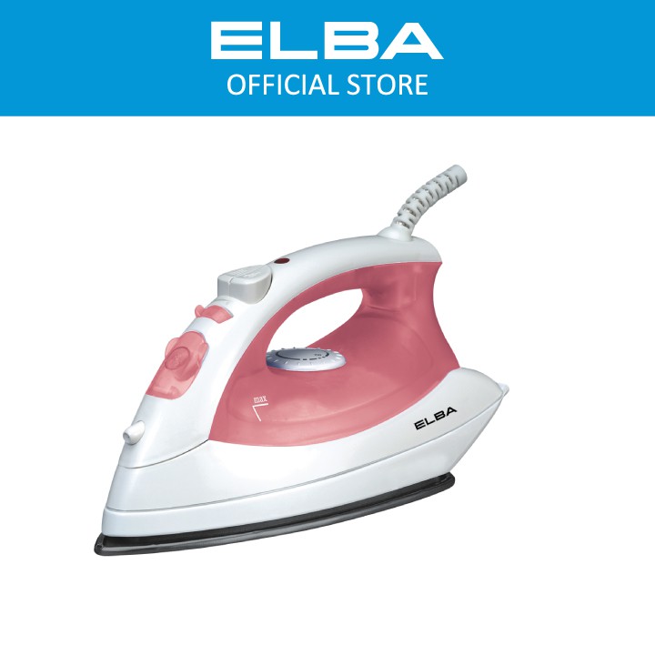 ELBA Steam Iron ESI-N1852(BL/PP) - Dry, Steam & Spray Function - Pink ...