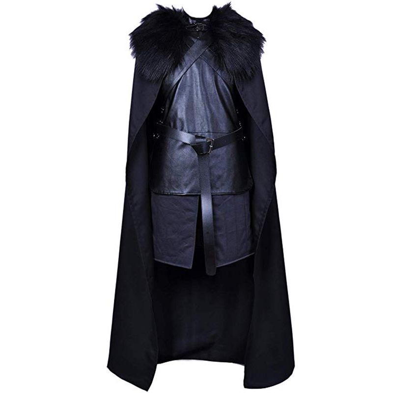 Newest Game of Thrones Jon Snow Cosplay Costume Halloween Knight Party ...