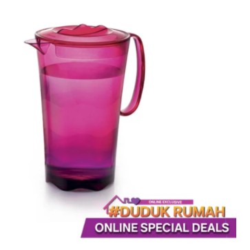 TUPPERWARE READY STOCK Sheerly Elegant Pitcher (1) 2.2L & Sheerly Elegant Tumbler (2) 300ml ...
