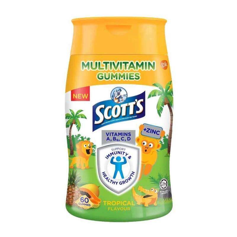 SCOTT'S Multivitamin Chewable Gummies Tropical Flavor 60s | Shopee Malaysia