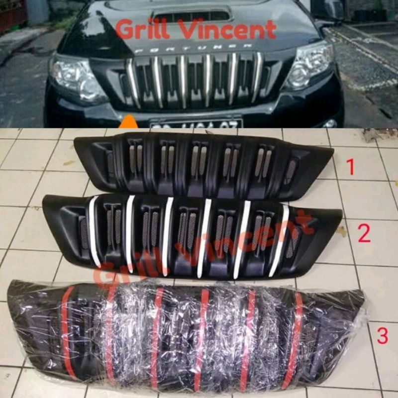 MERAH HITAM PUTIH Grill Grand Fortuner 2012 2013 2014 2015 Apollo Prado ...